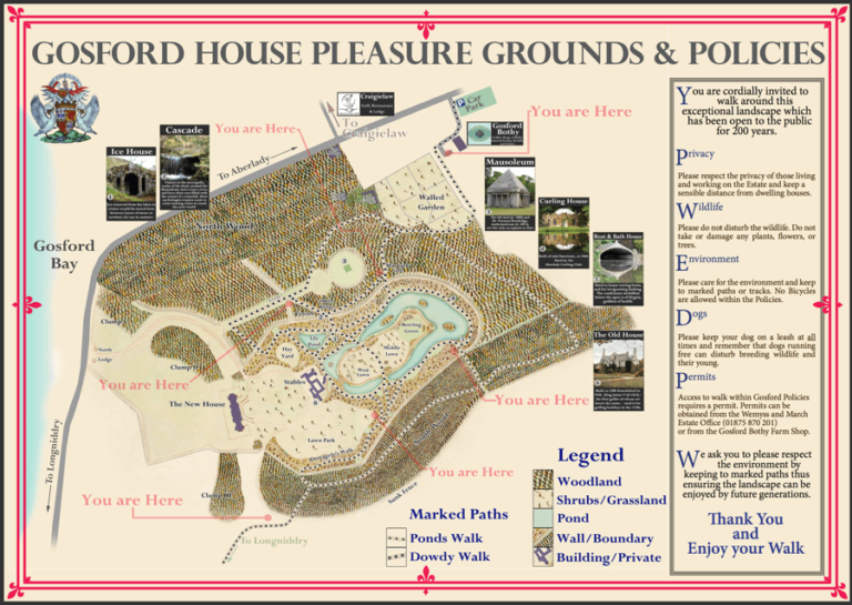 Gosford House Gardens & Grounds Access Information